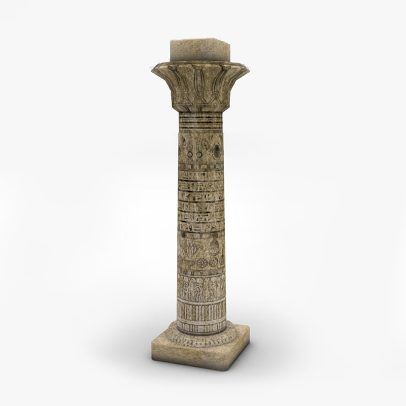 3D model egyptian columns - TurboSquid 1194306