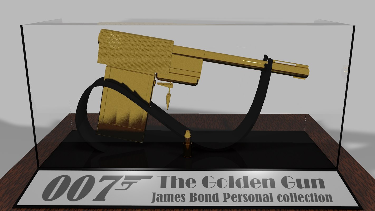 3D james bond gun model - TurboSquid 1194590