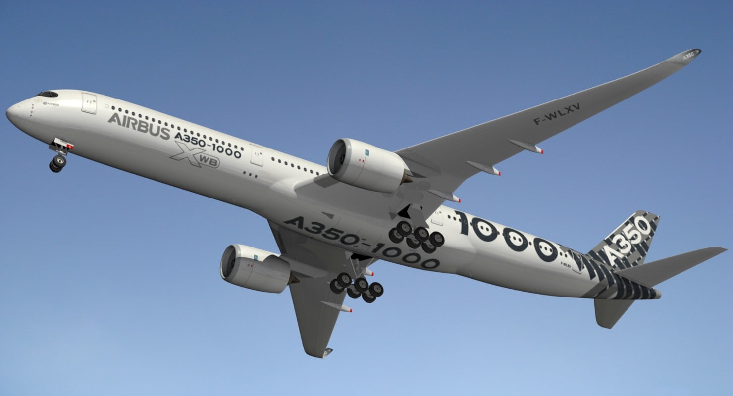Airbus A350 1000 Carbon Lackierung 3D-Modell - TurboSquid 1194667