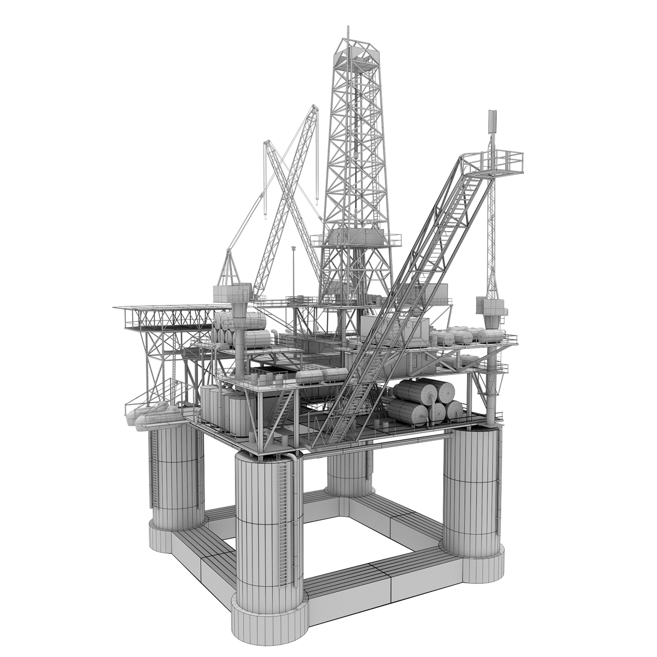 modèle 3D de Plate-forme pétrolière - TurboSquid 1194717