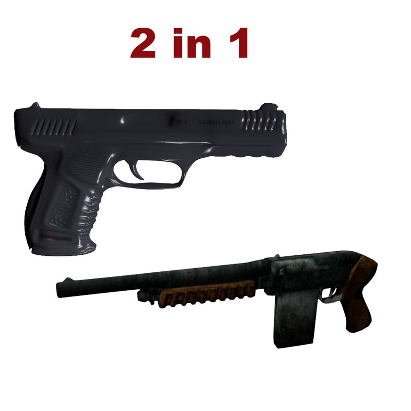 Shutgun shut gun 3D model - TurboSquid 1194805