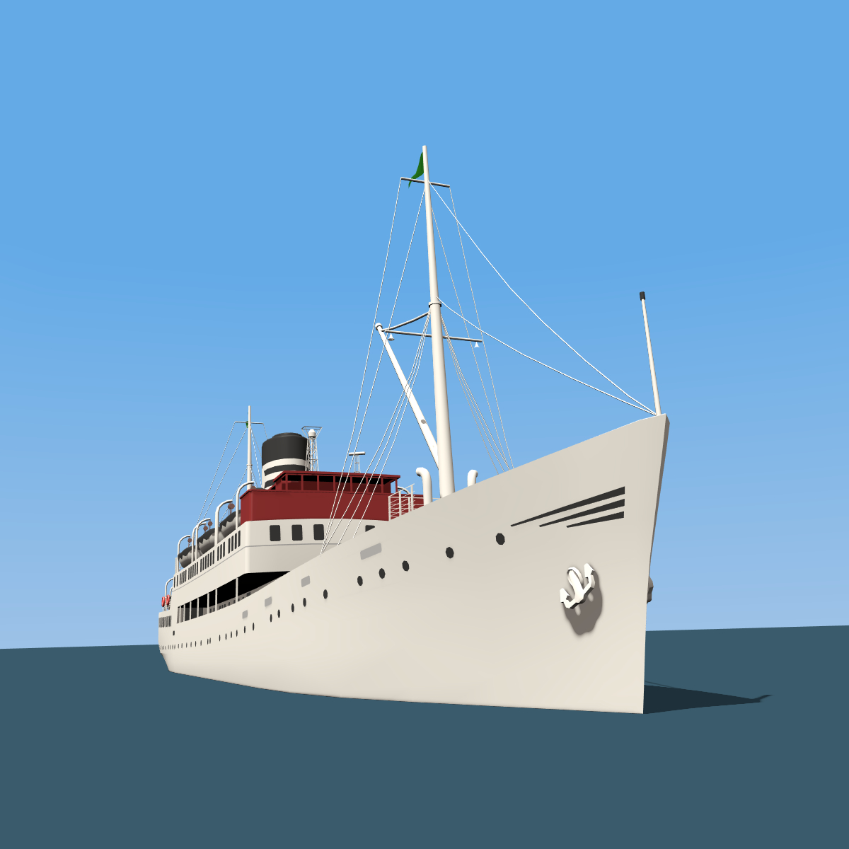 3D model vintage ferry boat - TurboSquid 1194863
