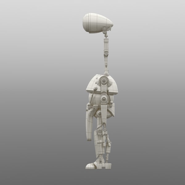 3D pk-4 worker droid star wars - TurboSquid 1194963