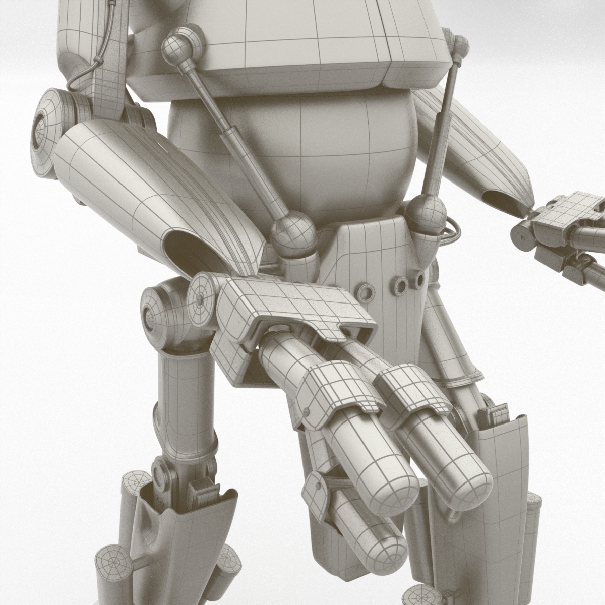 3D pk-4 worker droid star wars - TurboSquid 1194963