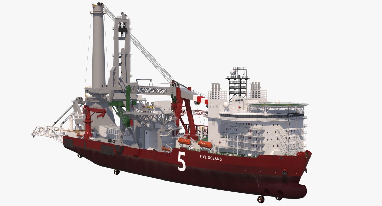 Heavylift vessel 3D model - TurboSquid 1194965