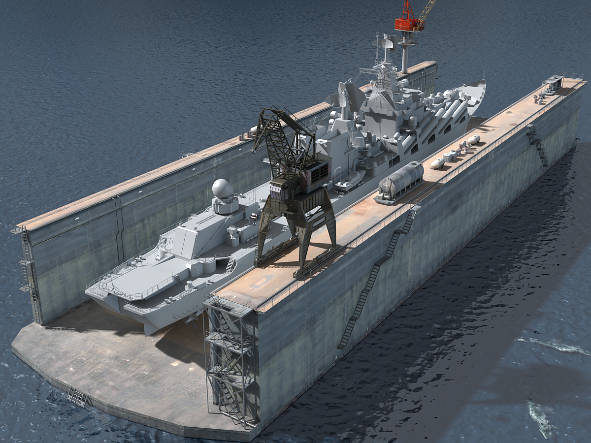 Dry dock 3D model - TurboSquid 1194986
