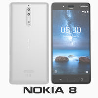3D nokia 8 polished copper model - TurboSquid 1195142
