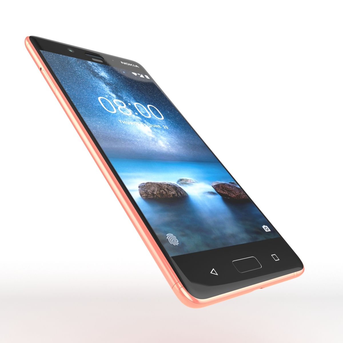 3D nokia 8 polished copper model - TurboSquid 1195142