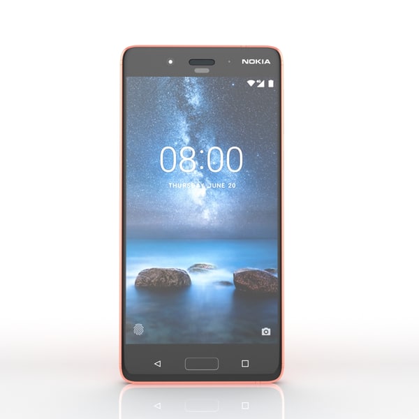 3D nokia 8 polished copper model - TurboSquid 1195142
