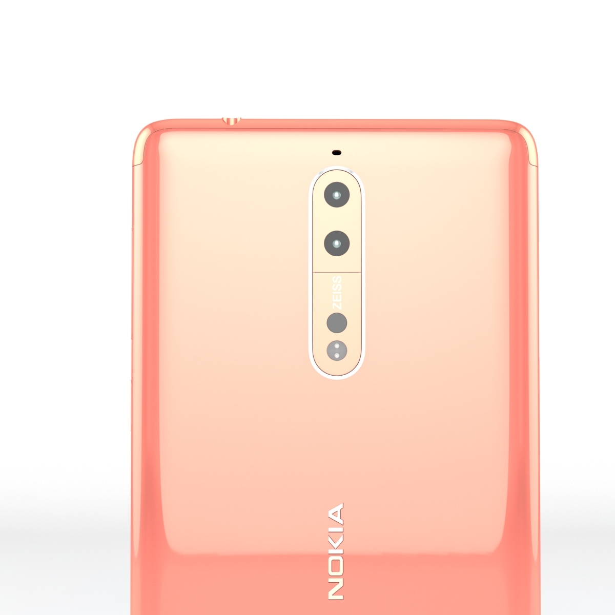 3D nokia 8 polished copper model - TurboSquid 1195142