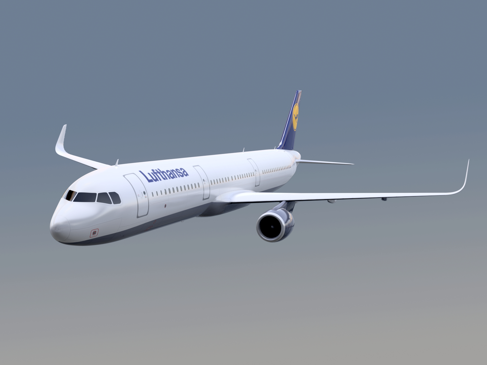 3D airbus a321neo lufthansa model - TurboSquid 1195358