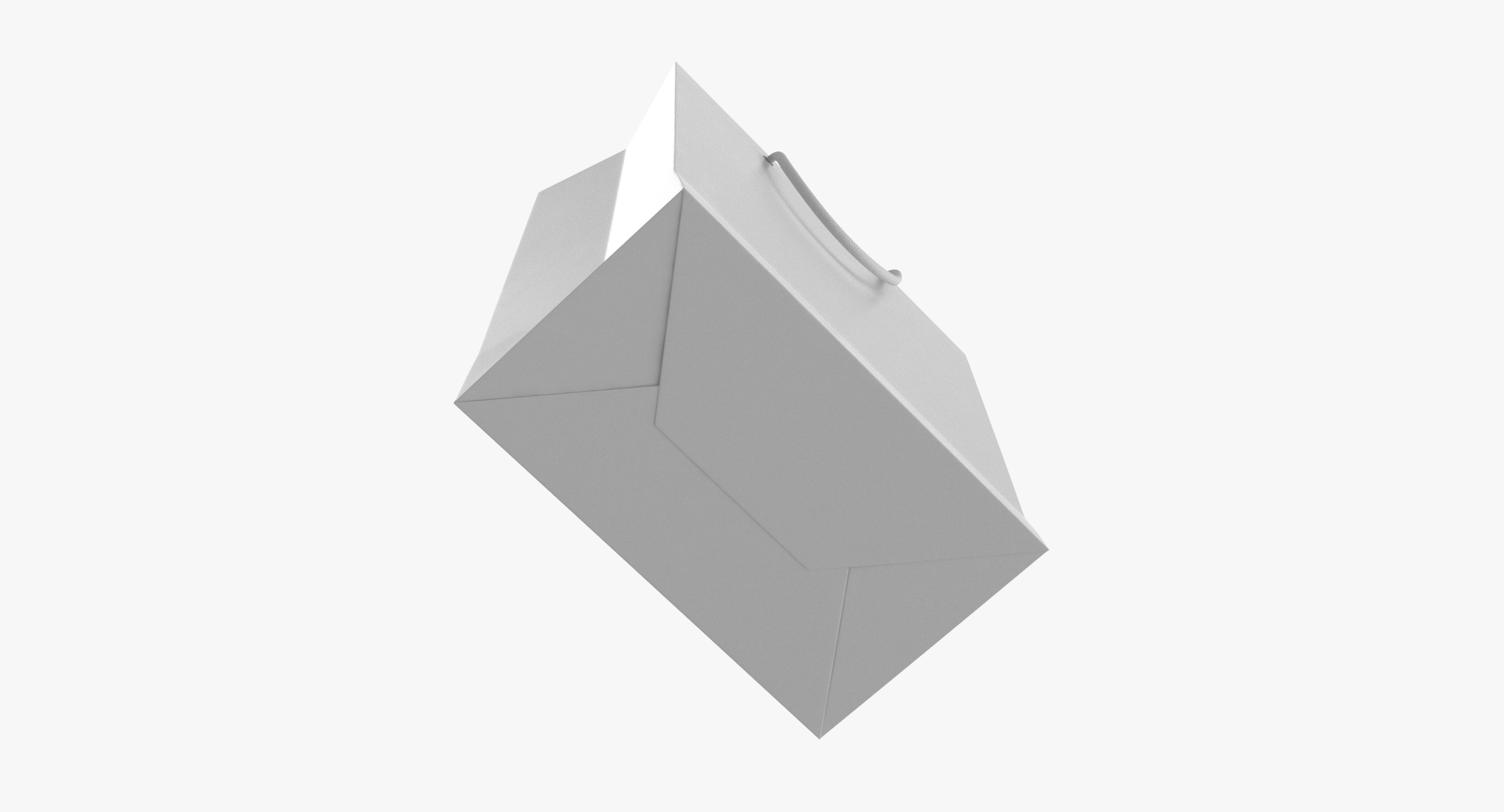 Paper shopping bag string 3D model - TurboSquid 1195533