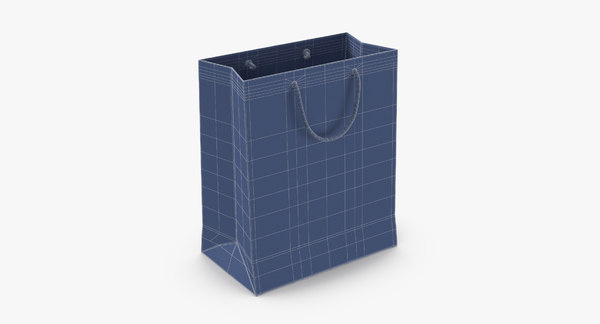 Paper shopping bag string 3D model - TurboSquid 1195533