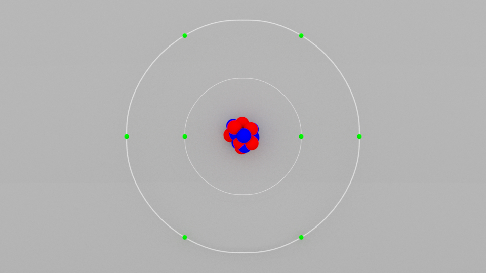 Atom tlenu Model 3D - TurboSquid 1195563