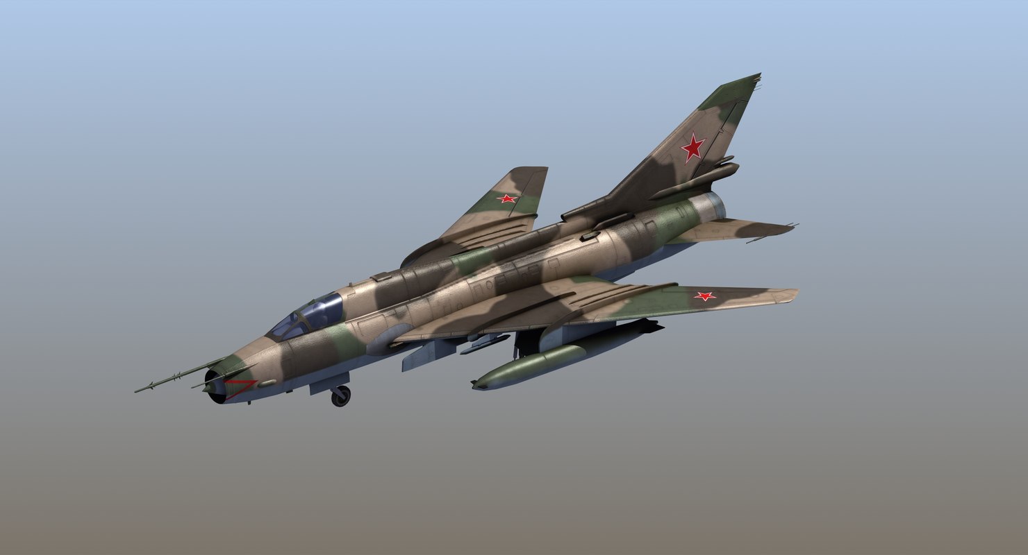 3D su-22 fitter strike aircraft model - TurboSquid 1195640