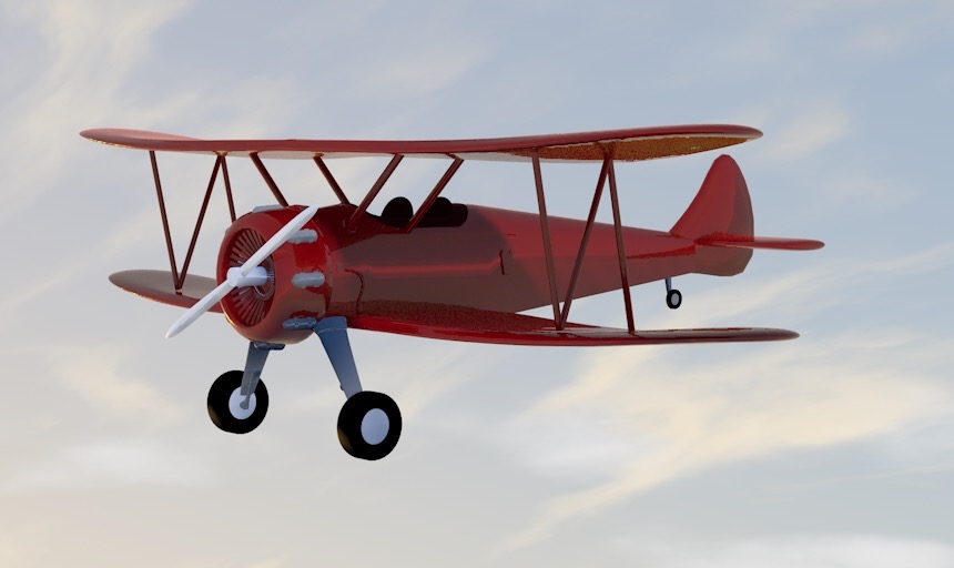 Biplane aircraft model - TurboSquid 1195687