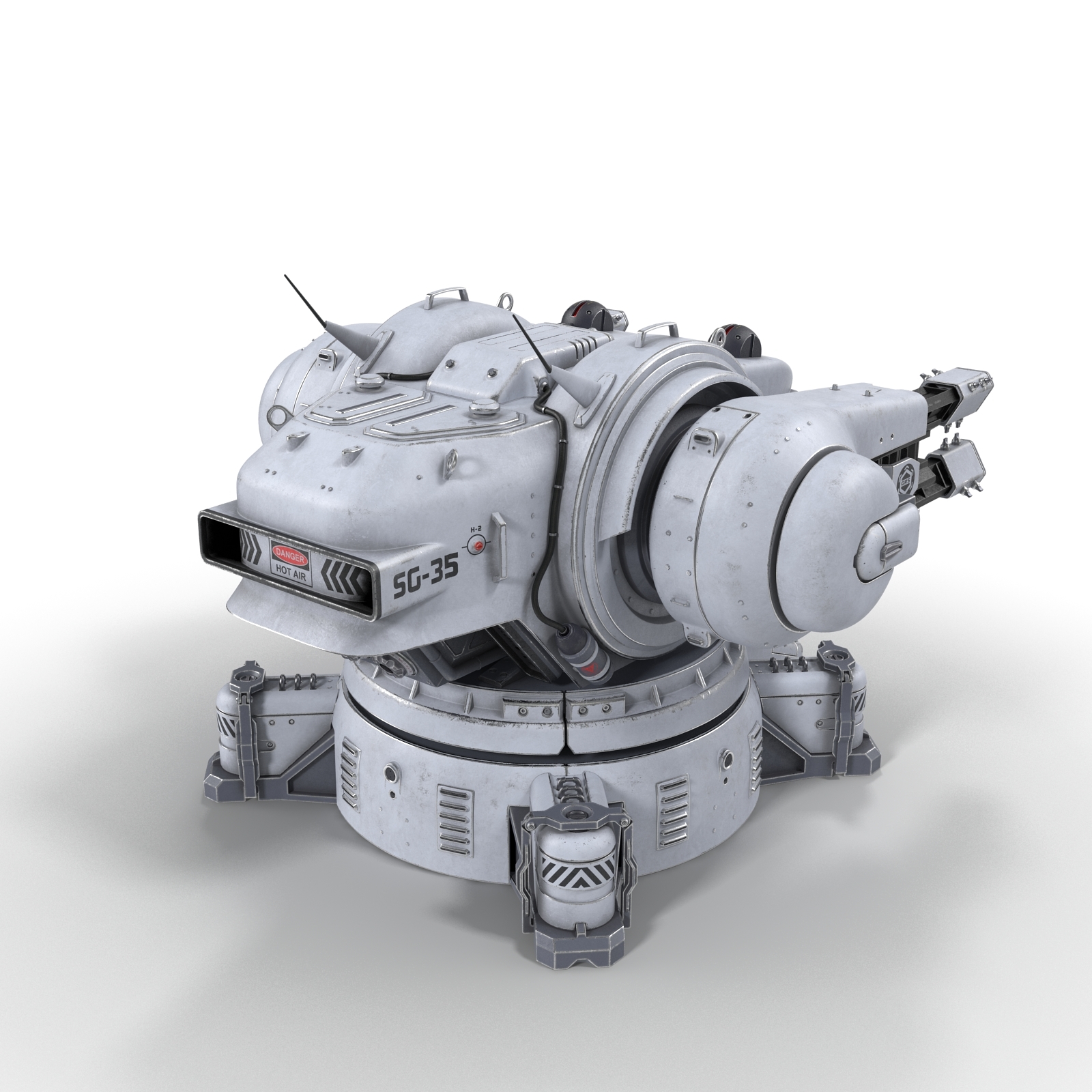 3D turret science fiction - TurboSquid 1195750