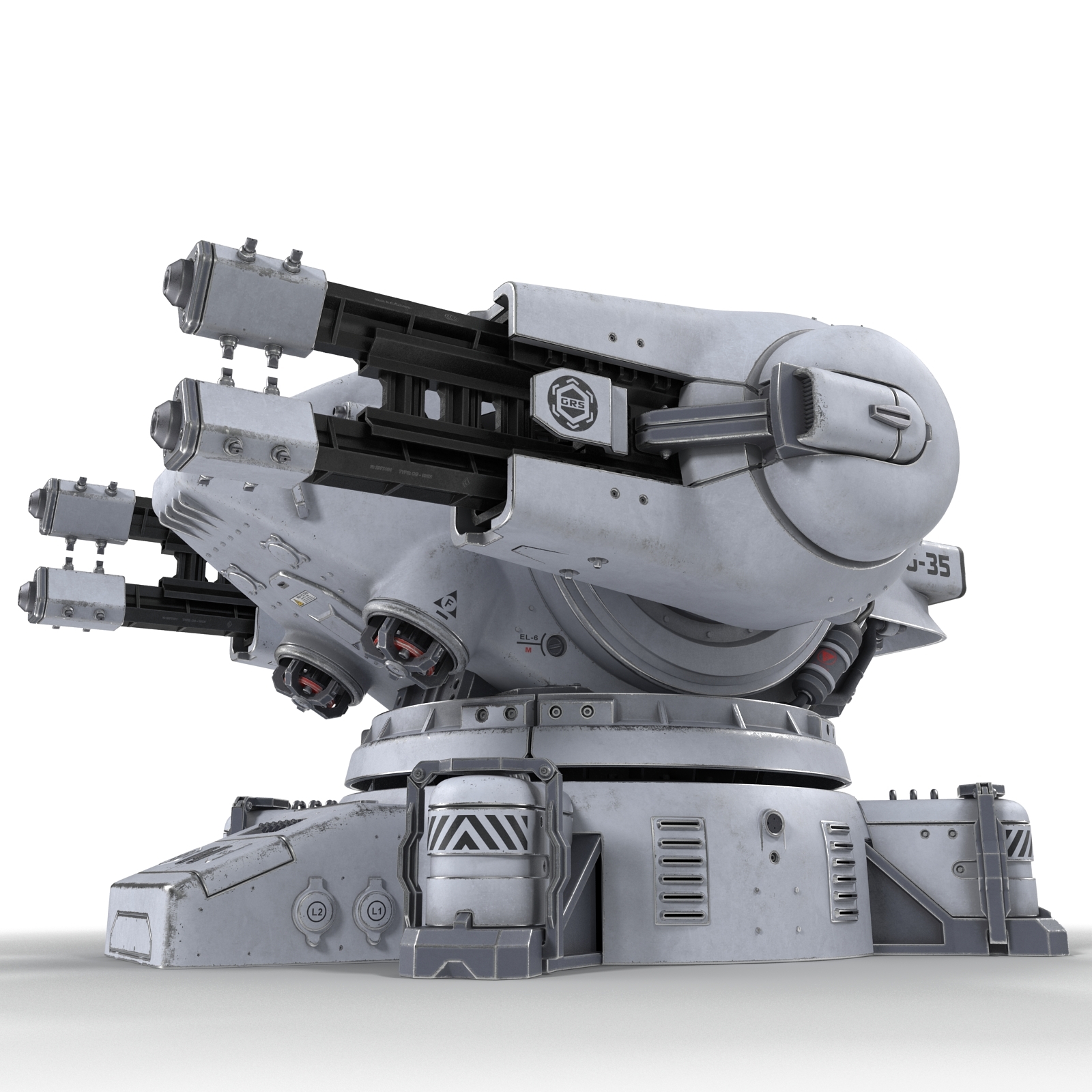 3D turret science fiction - TurboSquid 1195750