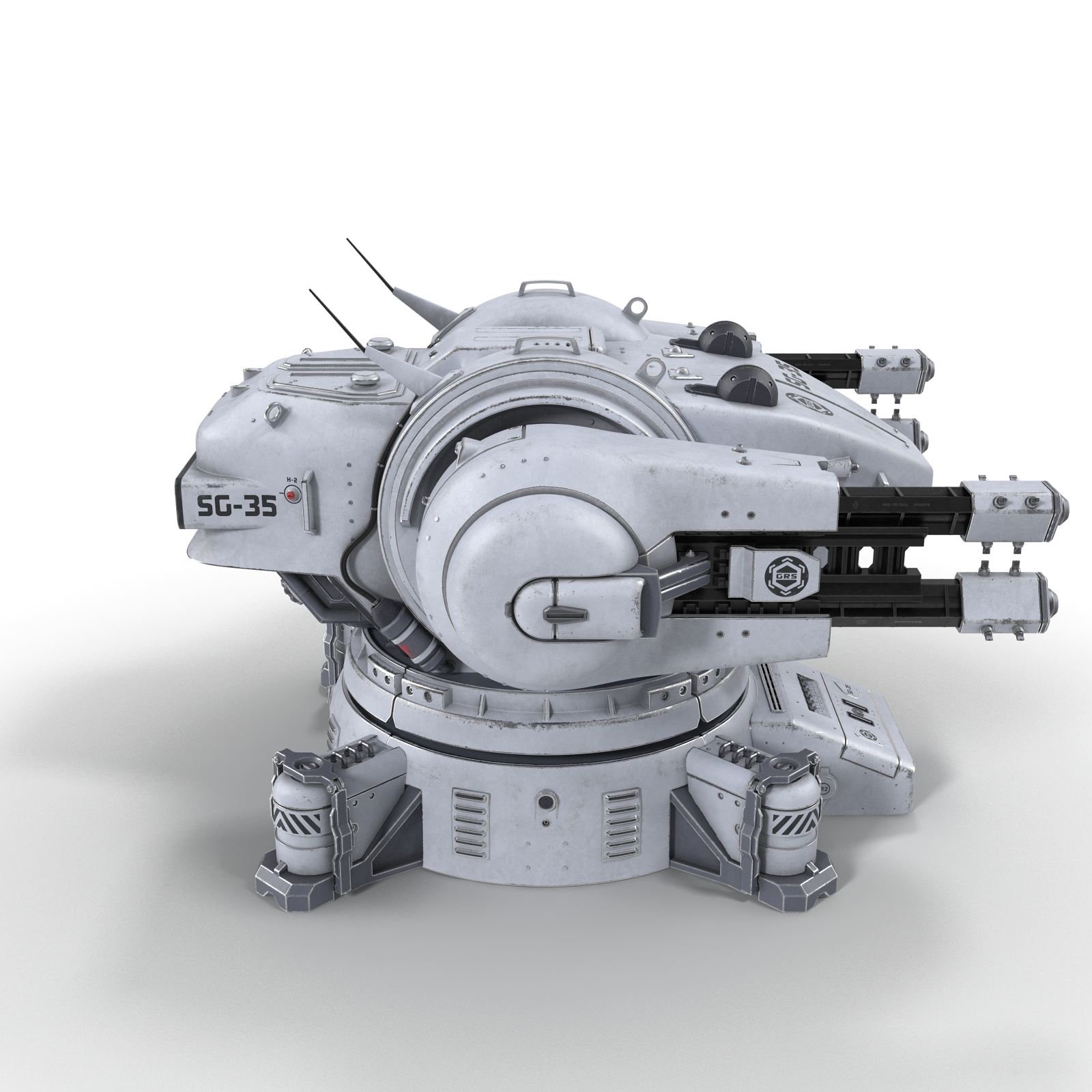 3D turret science fiction - TurboSquid 1195750