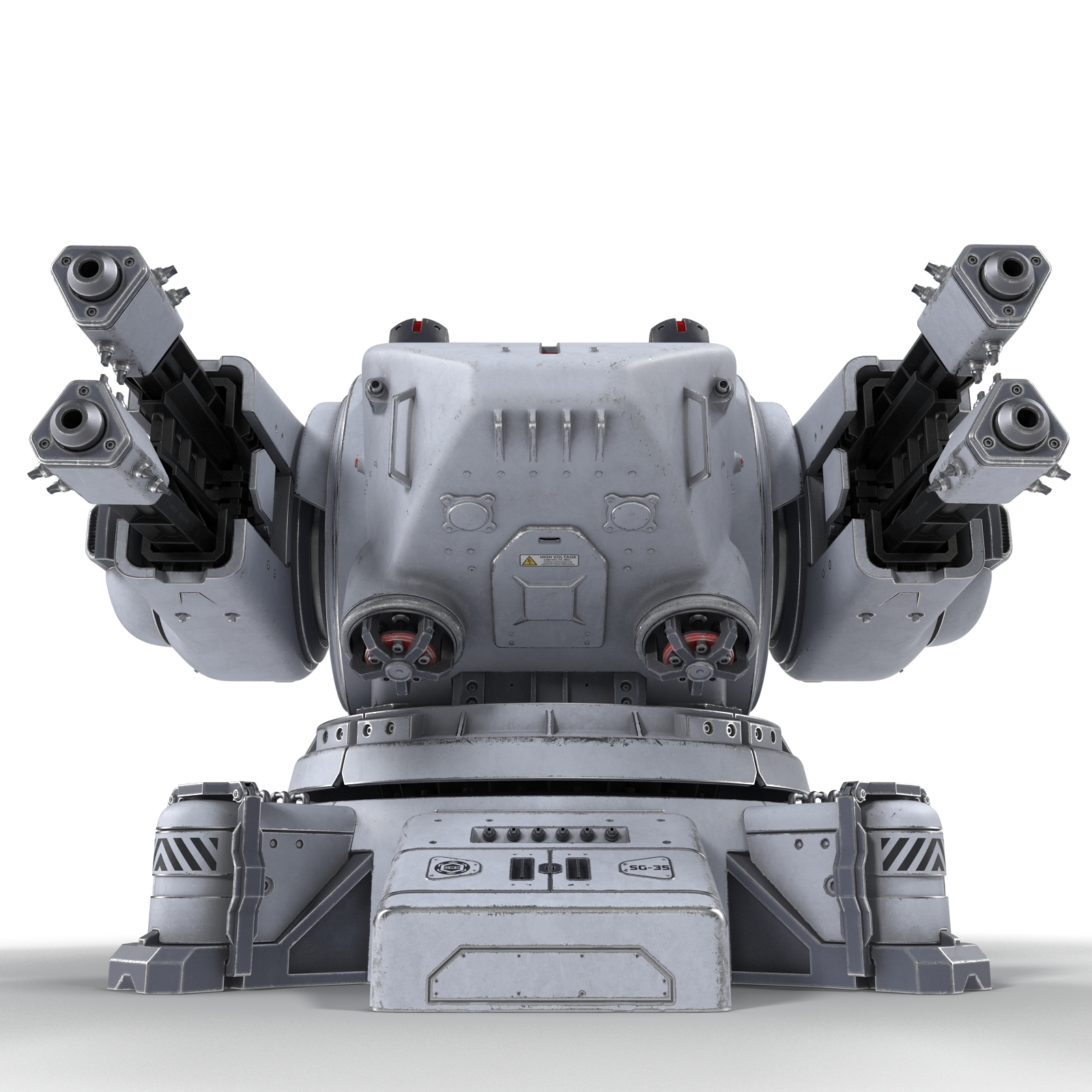 3D turret science fiction - TurboSquid 1195750