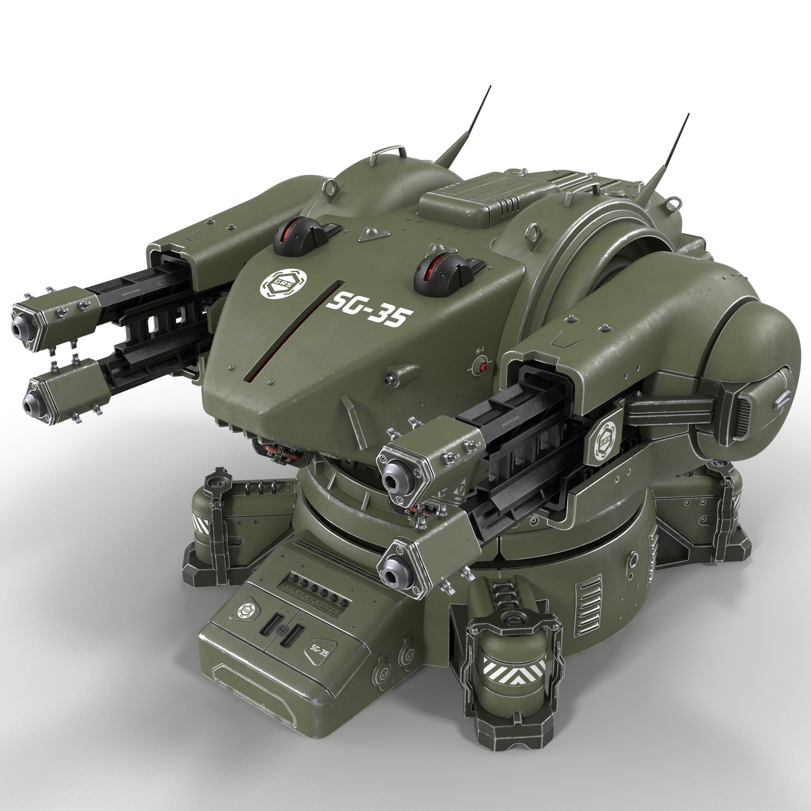 3D turret science fiction - TurboSquid 1195750