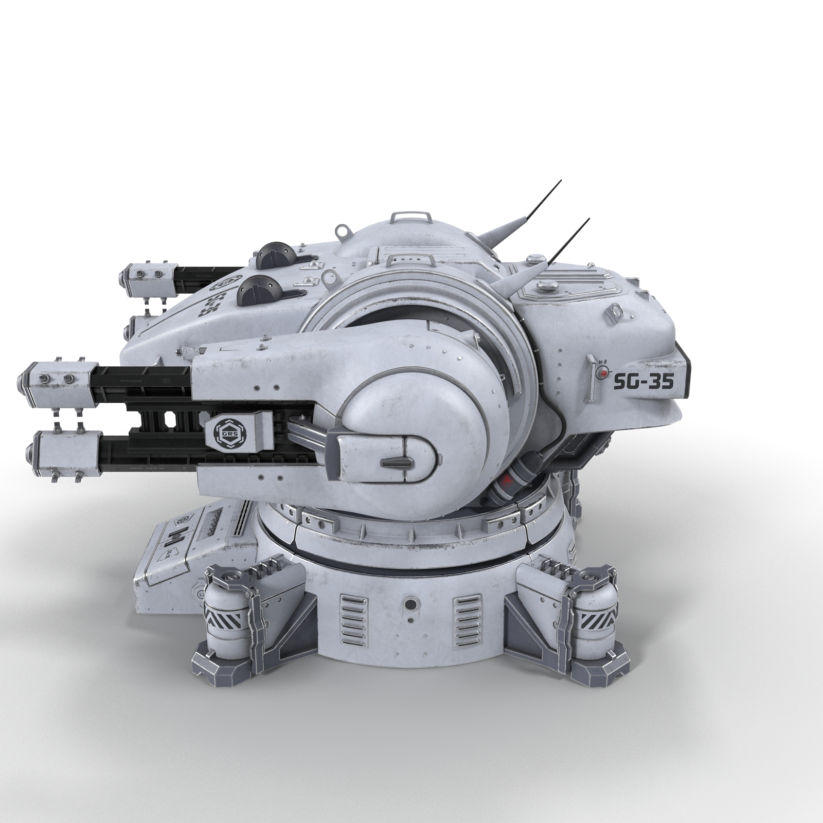 3D turret science fiction - TurboSquid 1195750