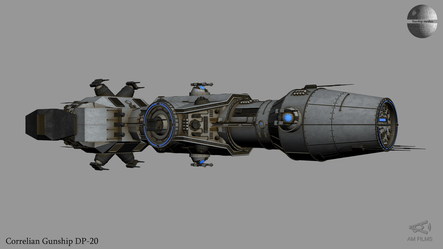 3D gunship dp-20 - TurboSquid 1195768