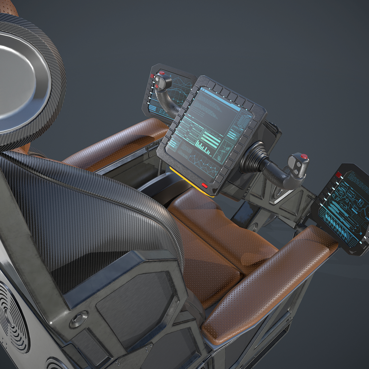 Sci-fi cockpit 3D - TurboSquid 1195834