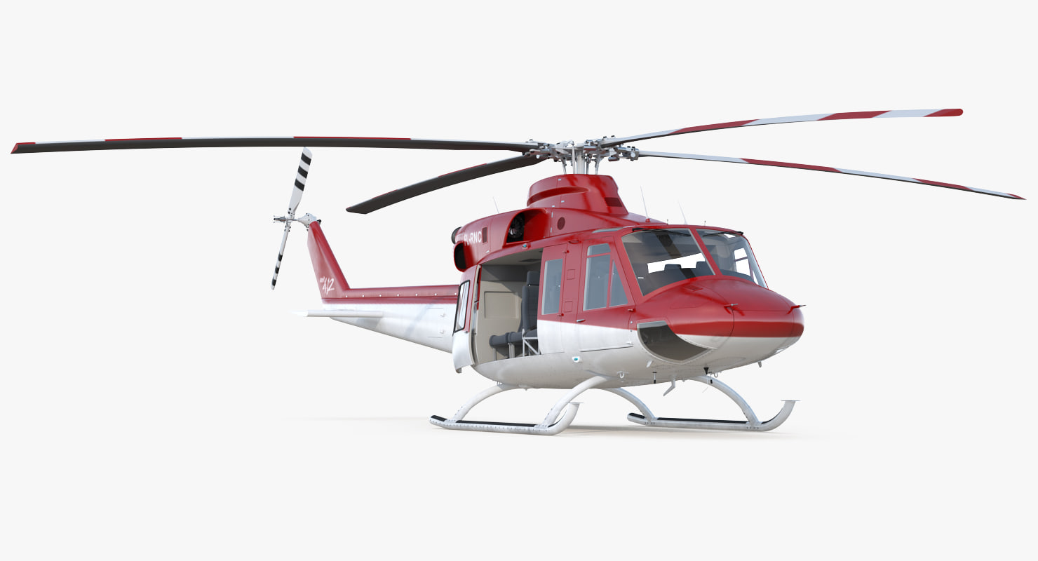 Bell 412 medical helicopter 3D model - TurboSquid 1195928