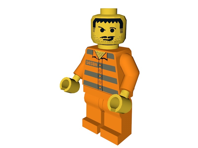 Lego Prisoner Model Turbosquid 1195980