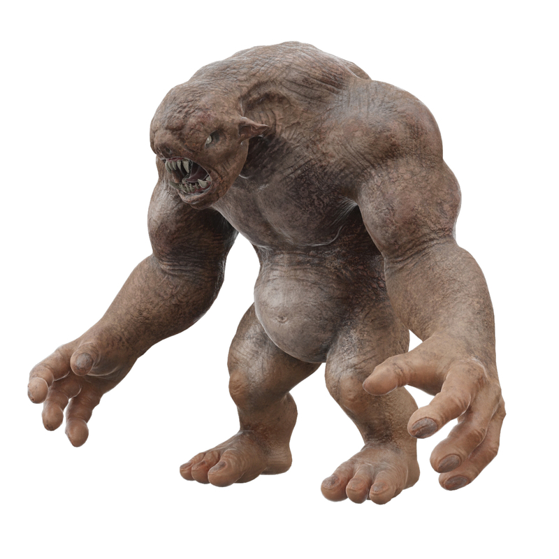 Cave troll monster creature 3D model - TurboSquid 1196015