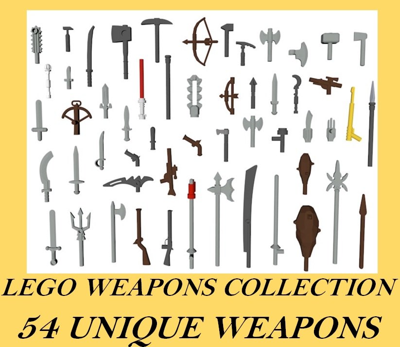 乐高54武器收藏3D模型 - TurboSquid 1196075