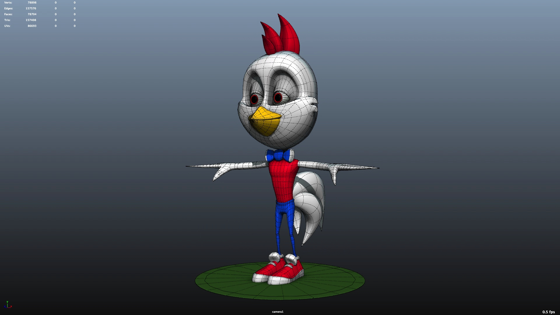 Chicken character 3D - TurboSquid 1196107