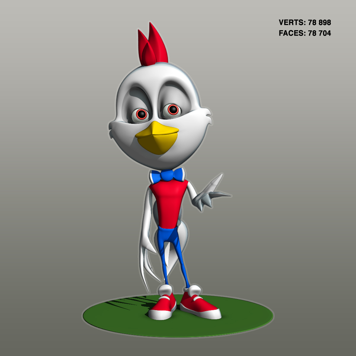 Chicken character 3D - TurboSquid 1196107