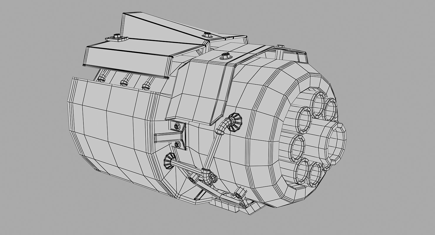 Sci-fi big gun sci fi 3D model - TurboSquid 1196115