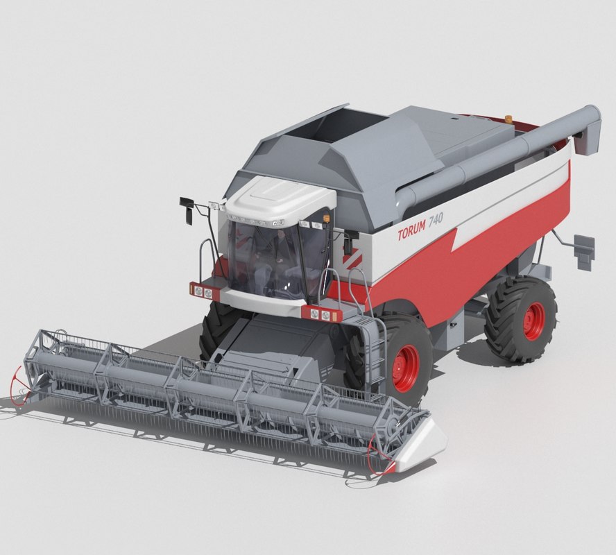Combine harvester 3D model - TurboSquid 1196203