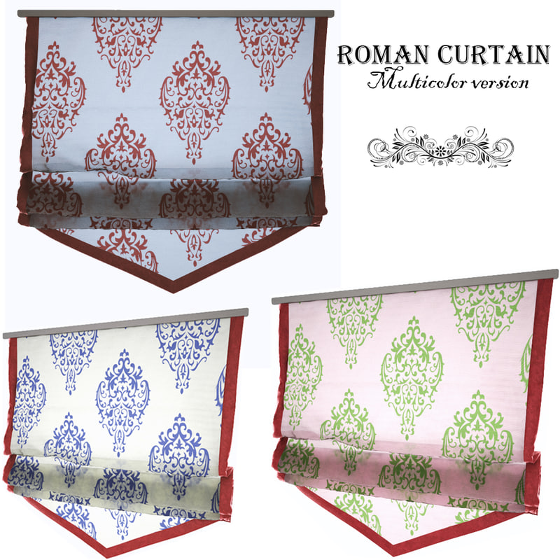 3D roman curtain - TurboSquid 1196222