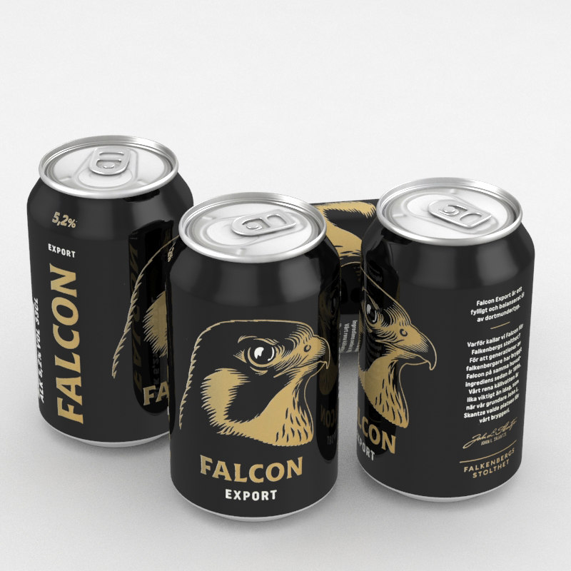 Beer Can Falcon Export 330ml Modelo 3D - TurboSquid 1196273