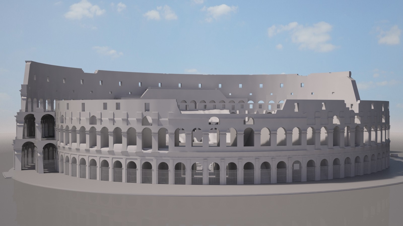 Roman colloseum ruins 3D model - TurboSquid 1196429