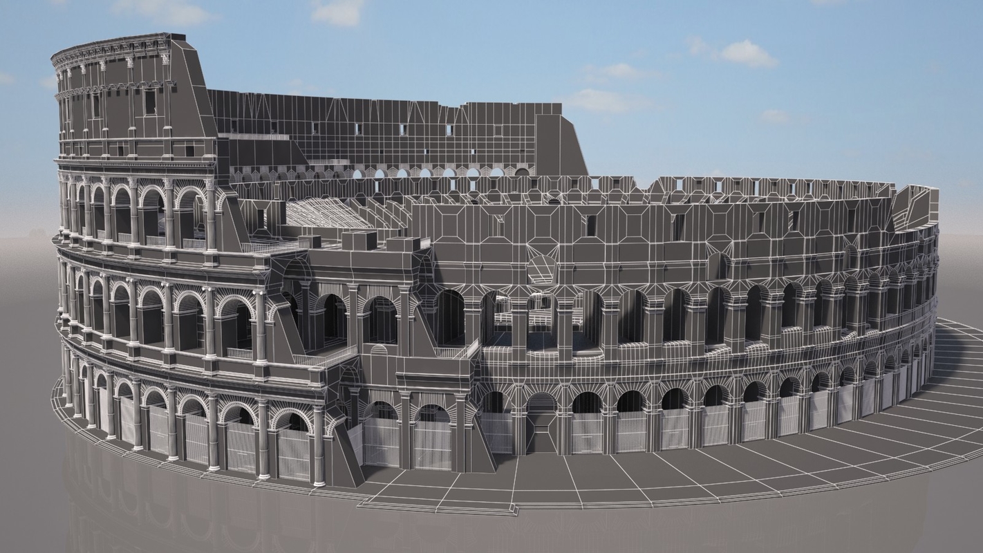 Roman colloseum ruins 3D model - TurboSquid 1196429
