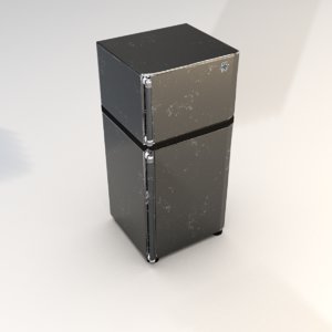 3d modern refrigerator model