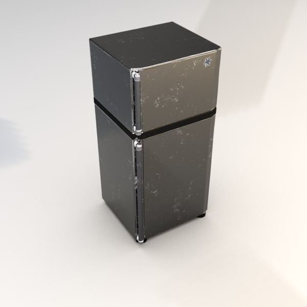 3d retro refrigerator