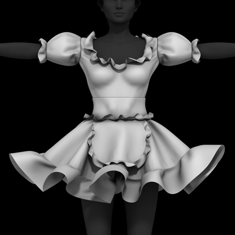 Fancy dress 3D model - TurboSquid 1196523