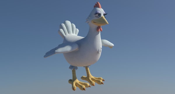 3D chicken cartoon - TurboSquid 1196643