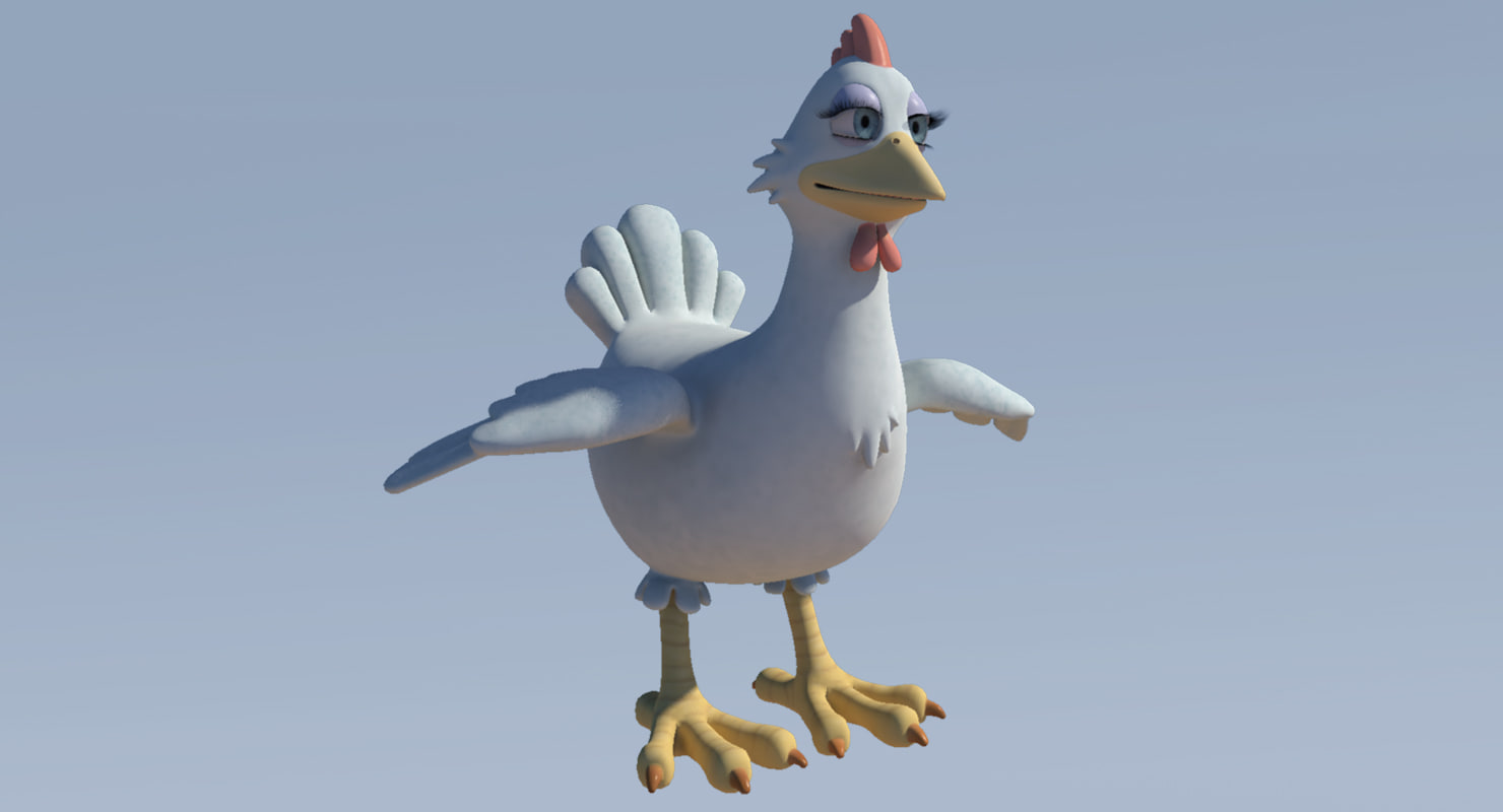 3D chicken cartoon - TurboSquid 1196643