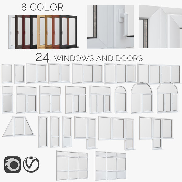 White door modern 3D model - TurboSquid 1161790