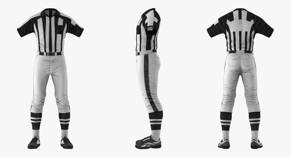American football referee uniform 3D - TurboSquid 1196818
