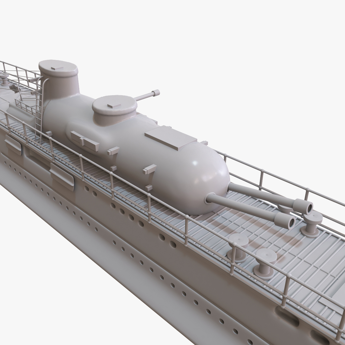 U-Boot-Kreuzer - Surcouf 3D-Modell - TurboSquid 1196878