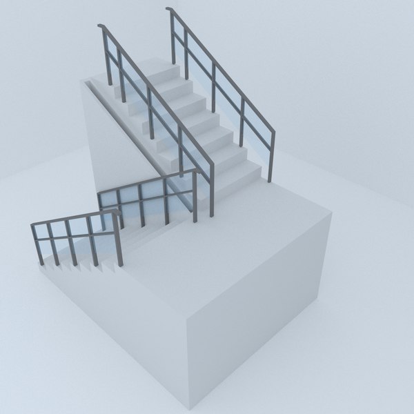 Stairs architectural design 3D model - TurboSquid 1196893