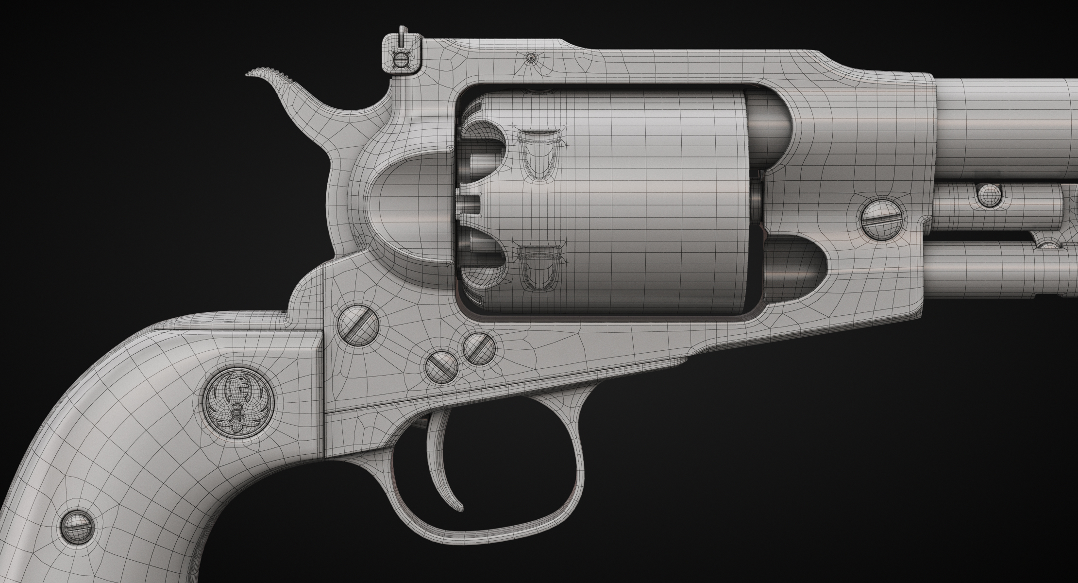 modelo 3d Revólver pistola - TurboSquid 1196926